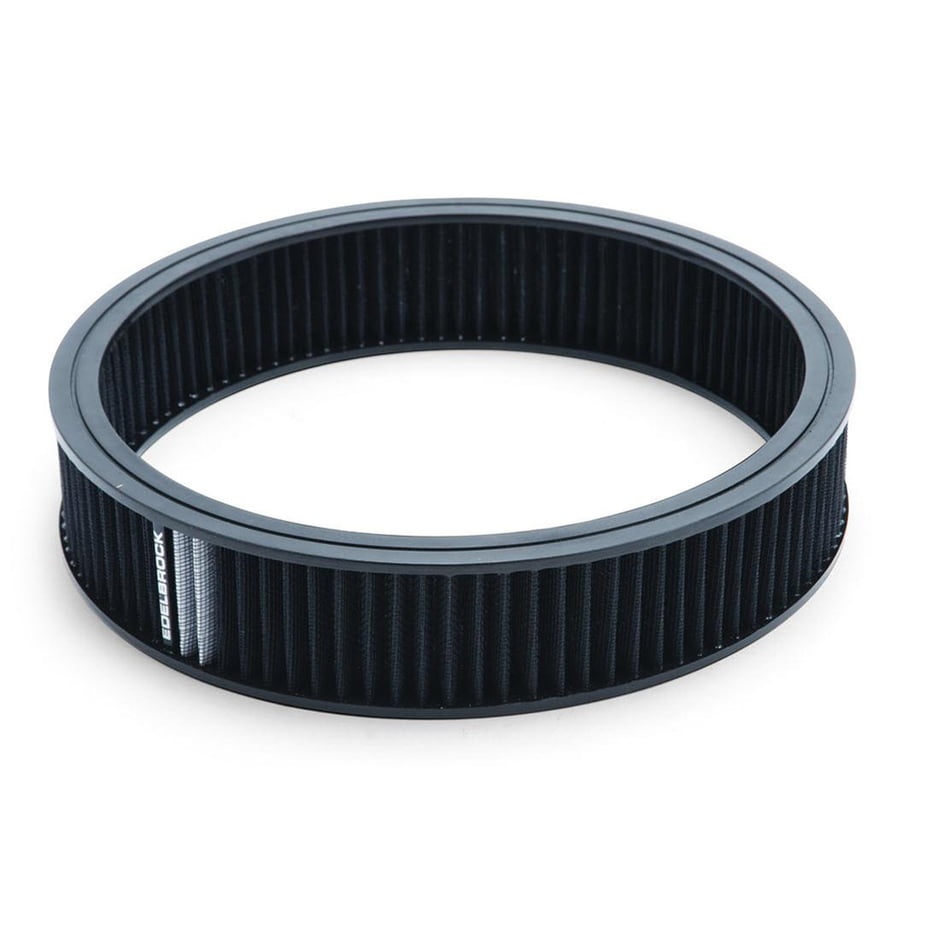 EDELBROCK PRO FLO 14" ROUND AIR FILTER ELEMENT BLACK