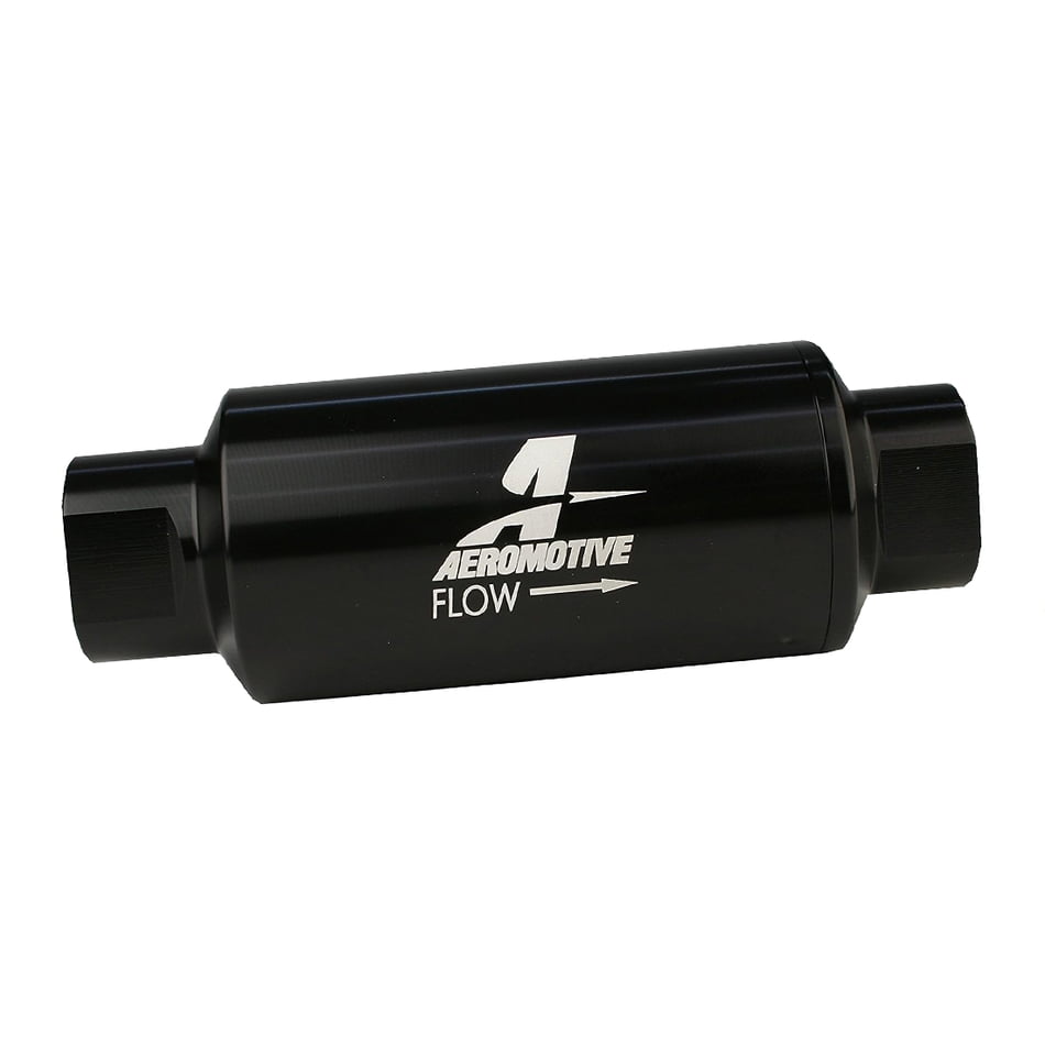 AEROMOTIVE 10 MICRON, ORB-10 BLACK FUEL FILTER