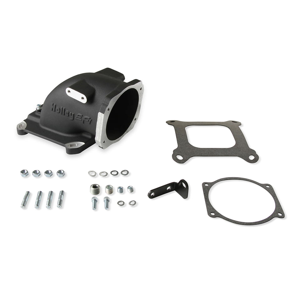 HOLLEY EFI GM LS EFI THROTTLE BODY INTAKE ELBOW 4150 BLACK
