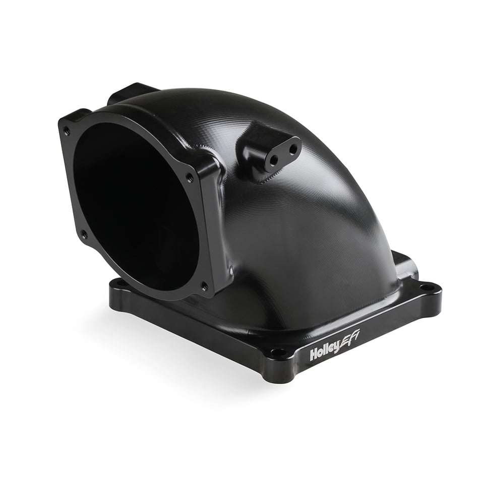 HOLLEY EFI BILLET GM LS EFI THROTTLE BODY INTAKE ELBOW 4500 BLACK