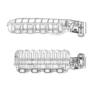 HOLLEY THROTTLE BODY ANGLE ADAPTER FOR GM LS AND LT INTAKES