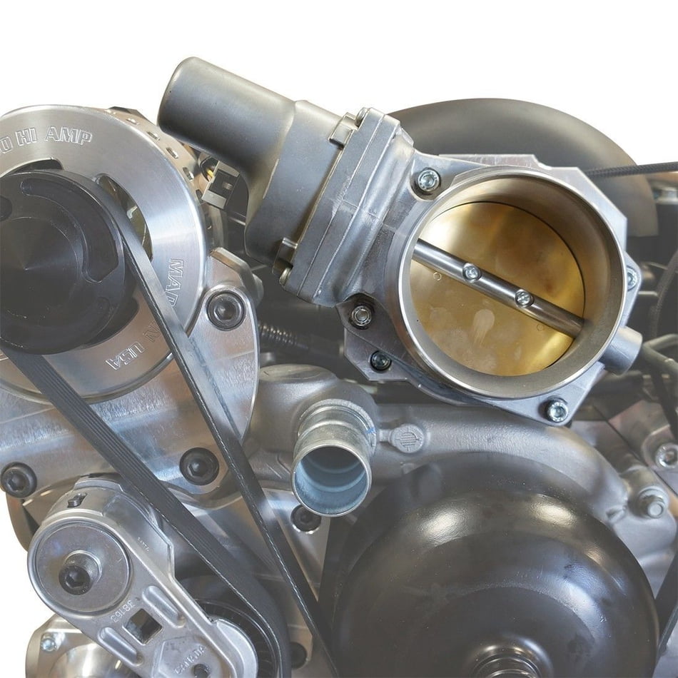 CBM MOTORSPORTS™ 92MM CLOCKWISE ROTATION BILLET LS THROTTLE BODY ADAPTER