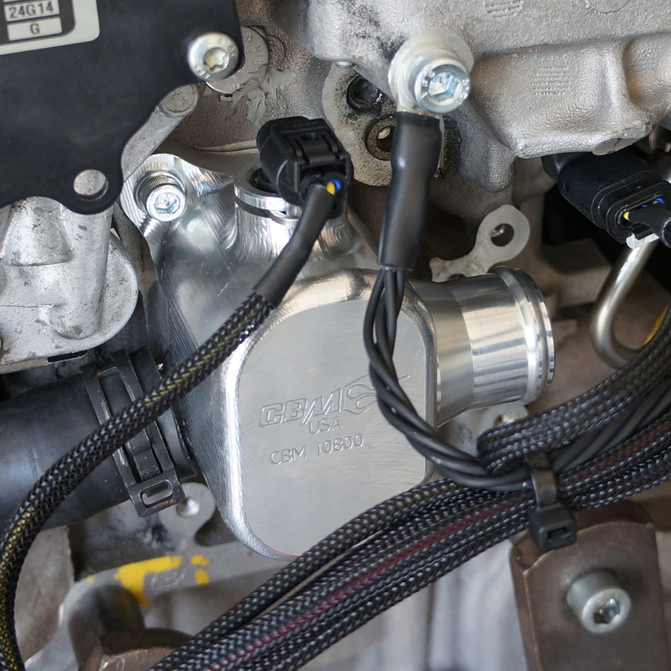 CBM MOTORSPORTS™ 2.5L ECOTEC GEN III LCV/LKW BILLET WATER NECK BLOCK ...