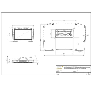 ECUMaster ADU7 DIGITAL DASH DISPLAY LOGGER