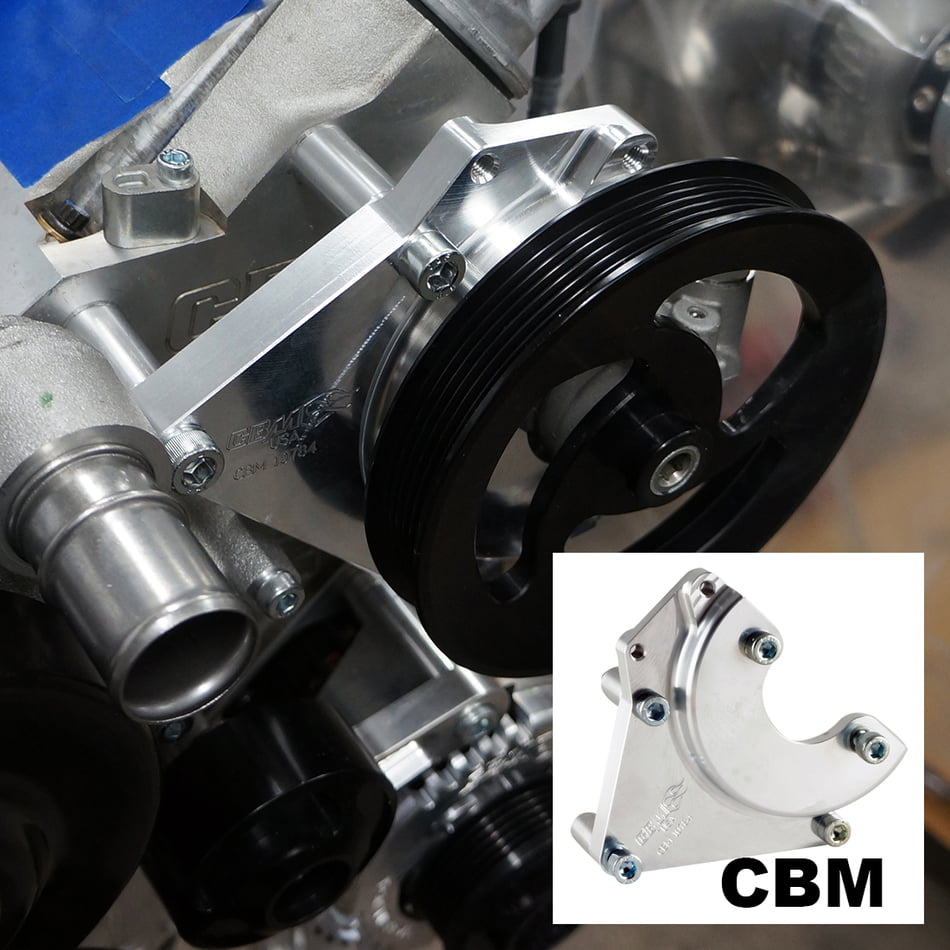 CBM MOTORSPORTS™ BILLET LS POWER STEERING BRACKET HIGH MOUNT CORVETTE ...