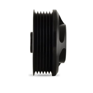 CBM MOTORSPORTS™ BLACK ANODIZED 3.0" 6 RIB BILLET LS ALTERNATOR PULLEY ...