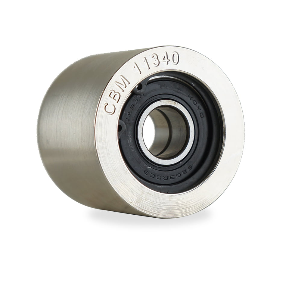 CBM MOTORSPORTS™ SMOOTH 12 RIB SLIDE STYLE 2.25" IDLER PULLEY FOR CBM ...