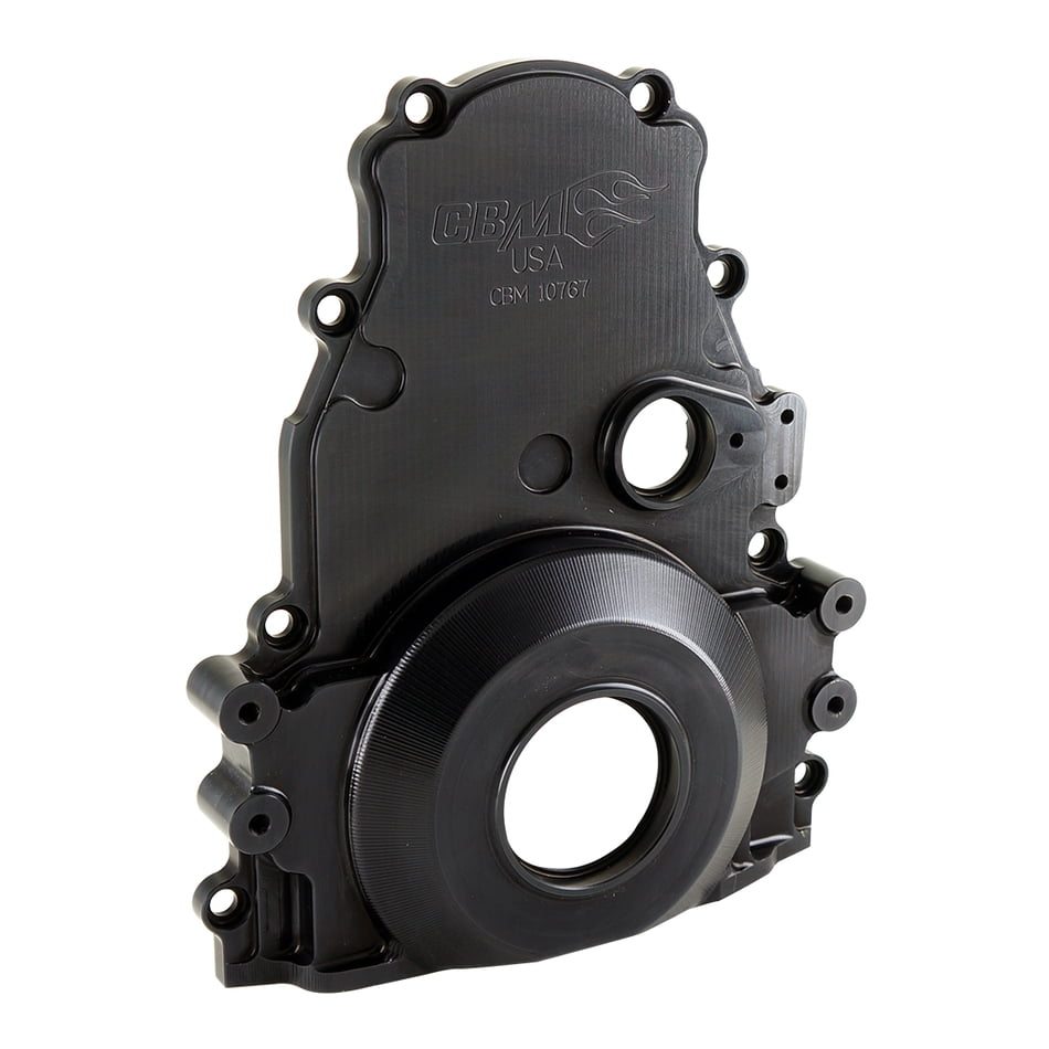 CBM MOTORSPORTS BILLET LS SERIES FRONT ENGINE COVER BLACK