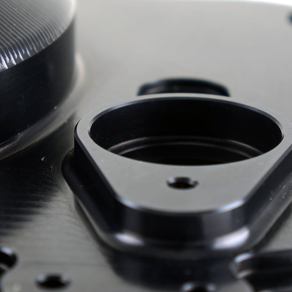 CBM MOTORSPORTS BILLET LS SERIES FRONT ENGINE COVER BLACK