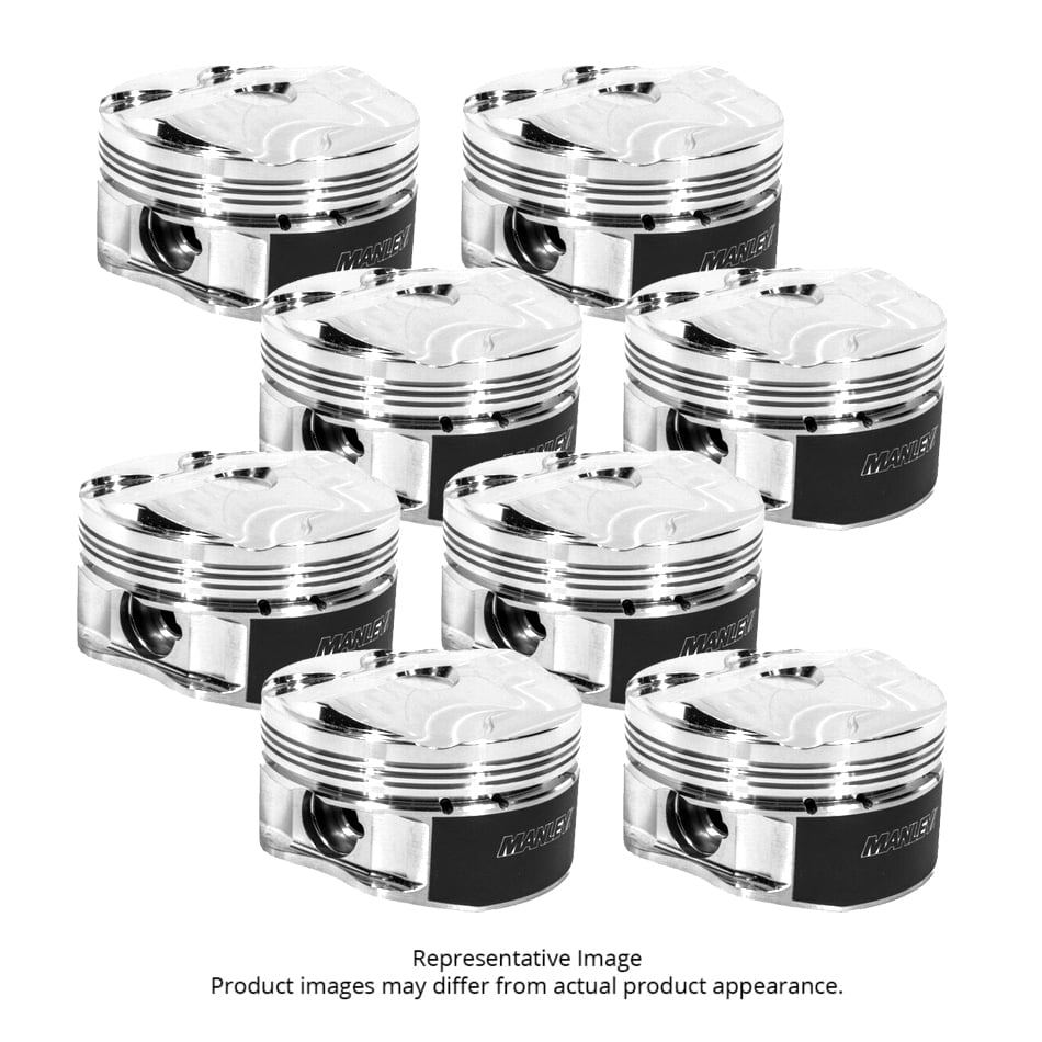 MANLEY PLATINUM +3.75CC DOME PISTON SET FORD 5.0L DOHC 3.650" STROKE 3. ...