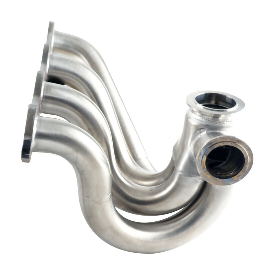 CBM MOTORSPORTS LS STAINLESS STEEL UP-SWEPT V-BAND STYLE TURBOCHARGER ...