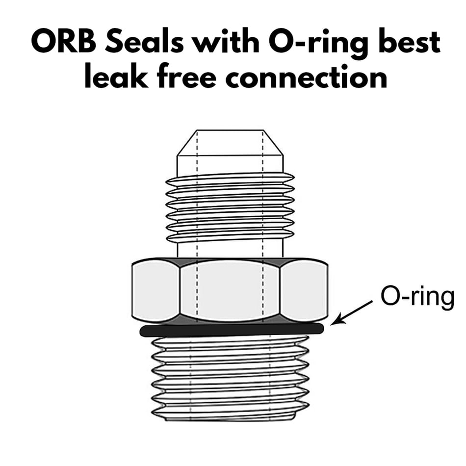 CBM MOTORSPORTS™ -8AN TO -10 ORB FITTING