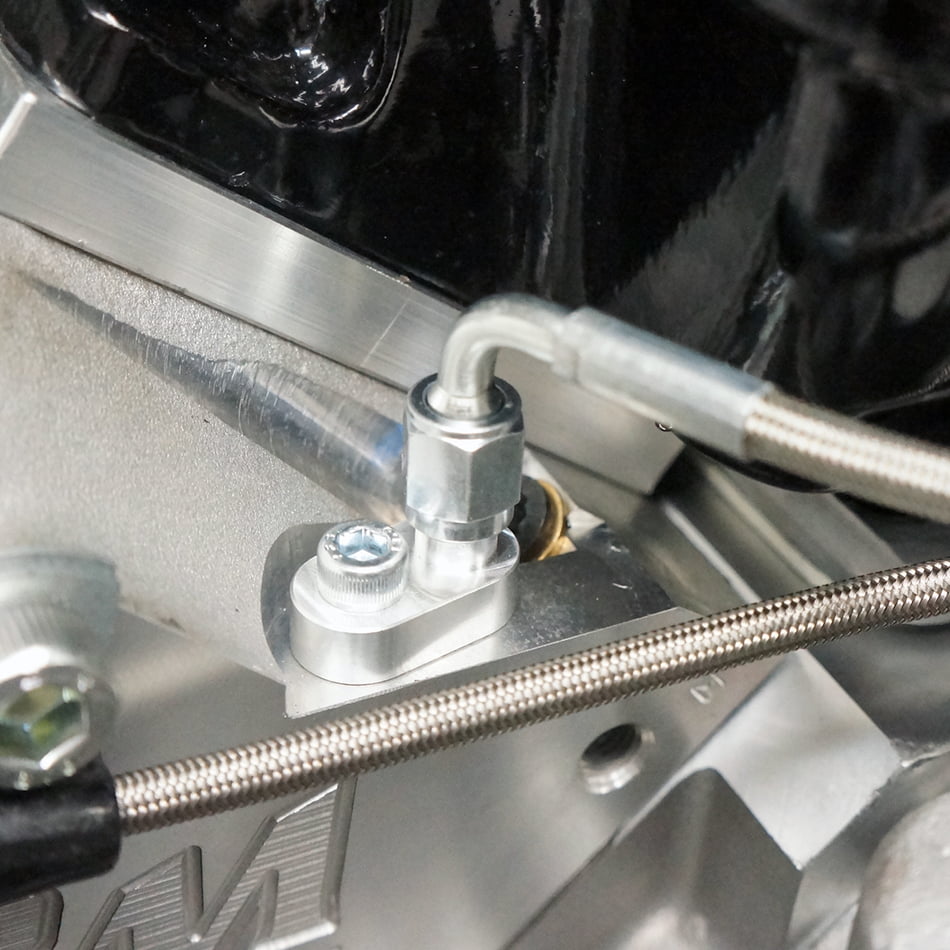 CBM MOTORSPORTS BILLET LS CLYINDER HEAD STEAM PORT ADAPTERS -3AN/-4AN