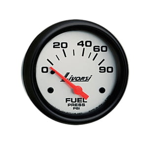 LIVORSI MEGA-RACE SERIES ELECTRIC FUEL PRESSURE GAUGES 0-90 PSI