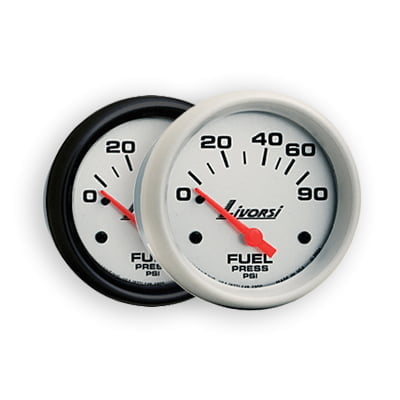 LIVORSI MEGA-RACE SERIES ELECTRIC FUEL PRESSURE GAUGES 0-90 PSI