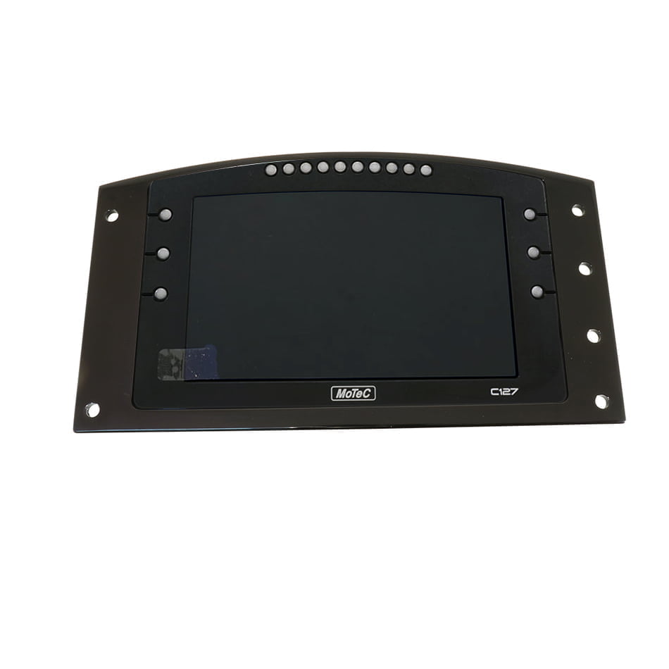 CBM MOTORSPORTS BILLET BEZEL FOR MoTeC C127 DASH DISPLAY BLACK