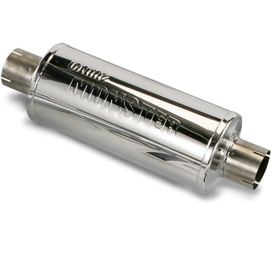 BANKS POWER EXHAUST MUFFLER STAINLESS STEEL 4 INCH INLET AND OUTLET 53800