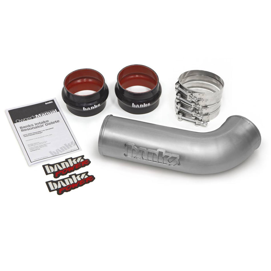 BANKS POWER INTAKE RESONATOR DELETE, NATURAL FINISH FOR 2017-2019 CHEVY ...