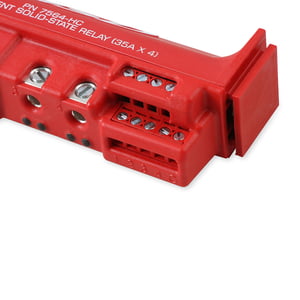 MSD HIGH-CURRENT SOLID-STATE RELAYS 4 CHANNEL 20 / 35 AMPS EACH RED