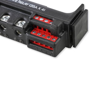 MSD HIGH-CURRENT SOLID-STATE RELAYS 4 CHANNELS 20/35 AMPS EACH BLACK