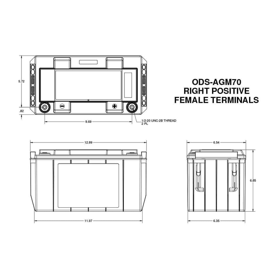 ODYSSEY EXTREME SERIES BATTERY ODS-AGM70 (PC1700)