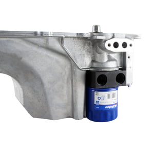 CBM MOTORSPORTS LS STYLE BILLET REMOTE OIL COOLER ADAPTER / PAN MOUNT ...