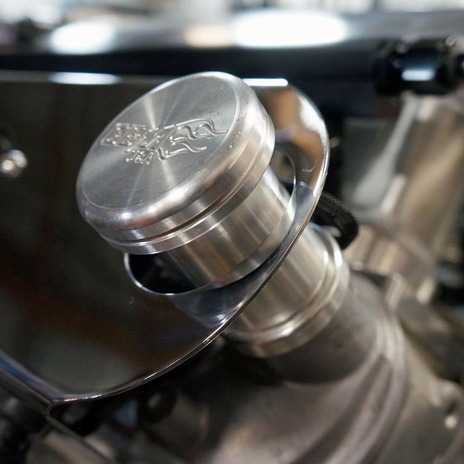 CBM MOTORSPORTS BILLET LS1 LS3 LS7 LSX LONG STYLE OIL FILLER NECK & CAP ...