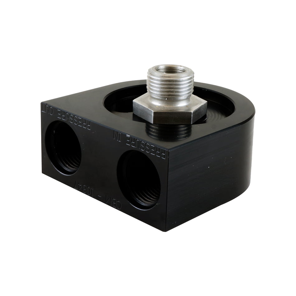 CBM MOTORSPORTS LS STYLE BILLET OIL COOLER ADAPTER / PAN MOUNT STANDARD
