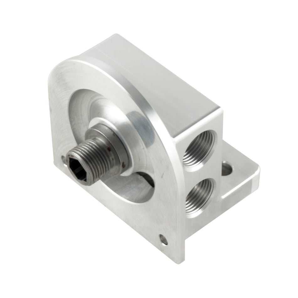 CBM MOTORSPORTS LS STYLE BILLET REMOTE OIL FILTER ADAPTER / CHASSIS ...