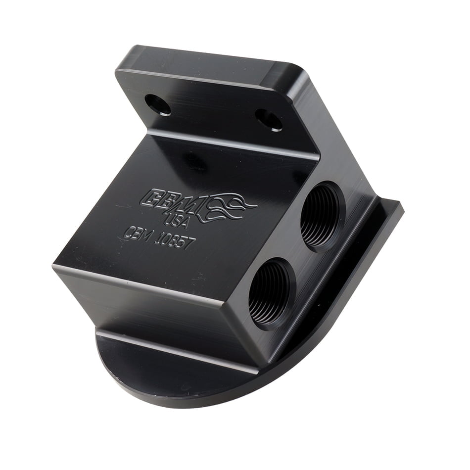 CBM MOTORSPORTS LS STYLE BILLET REMOTE OIL FILTER ADAPTER / CHASSIS ...