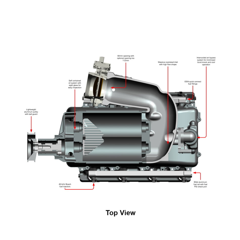 WHIPPLE 2007-2014 4.8L/5.3L VORTEC, 6.0L L96, 6.2L L92, GM/GMC/CHEVY ...